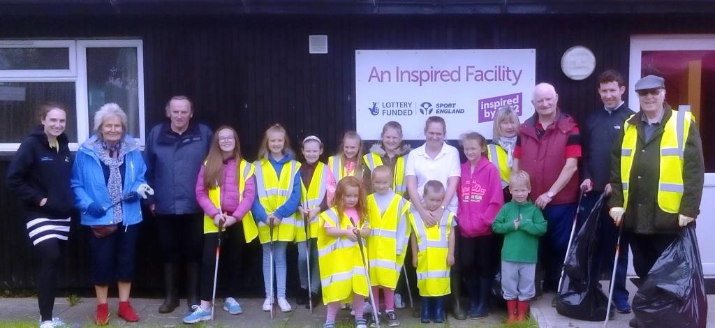 Fun at Longtown community litter-pick - Riverside
